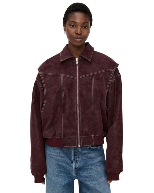 Lioness Vista Bomber in Red | Lyst Canada