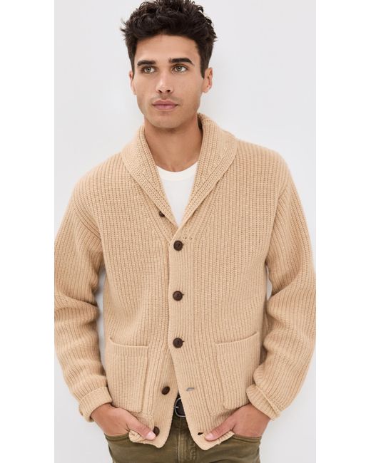 Polo Ralph Lauren Wool Cahere Hawl Collar Cardigan Dune Elange in ...