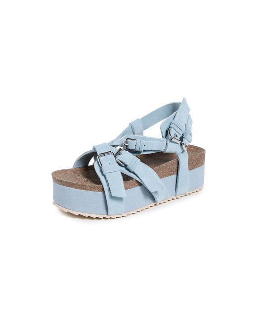 R13 Platform Sandals in Blue | Lyst