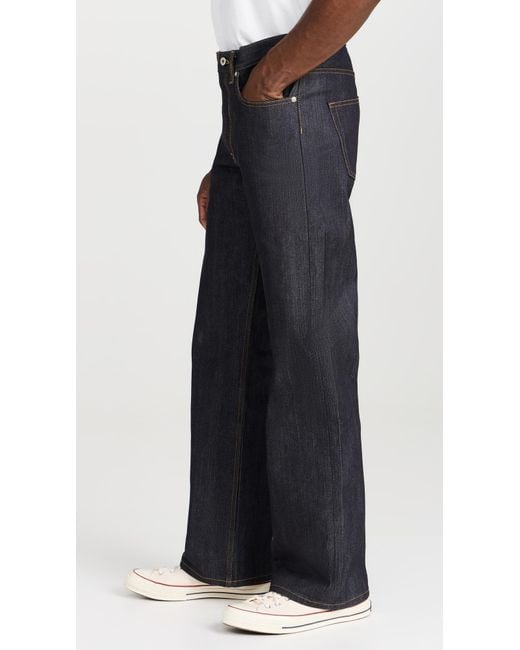 Naked & Famous Strong Guy Left Hand Twill Selvedge Jeans in Black for ...