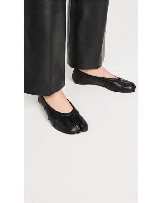 Maison Margiela Tabi Ballerina Flats in Black | Lyst