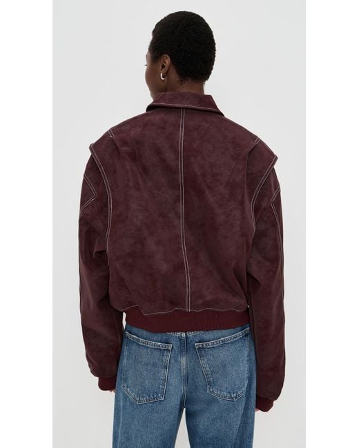 Lioness Vista Bomber in Red | Lyst Canada