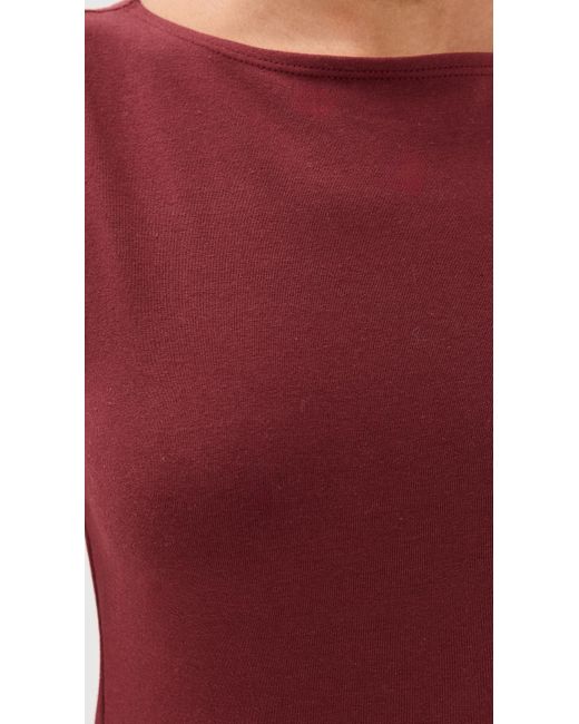 Reformation Reforation Duk Knit Top in Red | Lyst