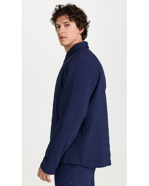 Ralph Lauren Rx Ong-eeve Tech Tretch Hirt Jacket X in Blue for Men | Lyst