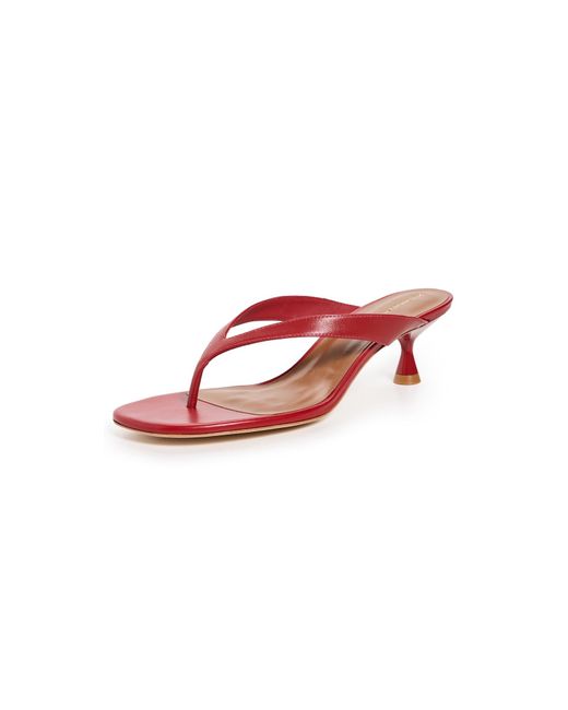 Reformation Sophie Heeled Sandals in Red | Lyst