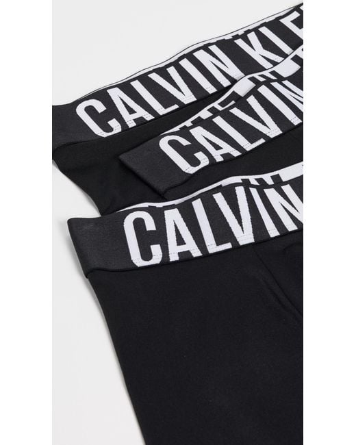 Calvin Klein Intense Power Micro Boxer Briefs 3 Pack in Black for Men ...