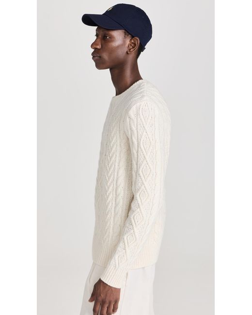 Polo Ralph Lauren Poo Raph Auren Better Aran Cabe Weater Oatea Cobo Xx in Natural for Men | Lyst