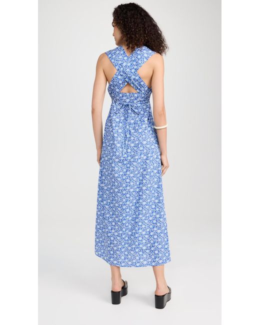 RIXO London Iianne Dre Carnation Bue in Blue | Lyst