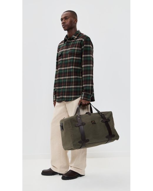 Filson Medium Rugged Twill Duffle Bag in Black for Men | Lyst