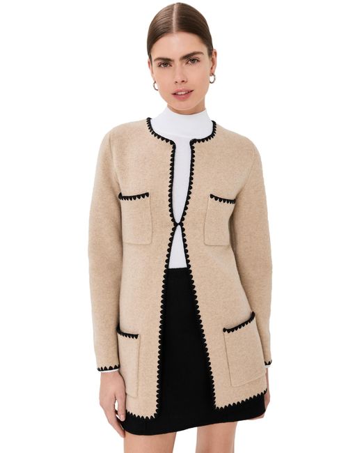 Reformation Iabee Regenerative Woo Weater Jacket Inen X in Natural | Lyst