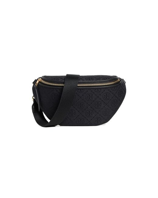 Tory Burch T Monogram Belt Bag in Black | Lyst