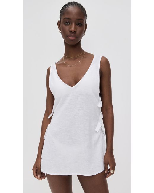 Vitamin A Riviera Mini Dress in White | Lyst