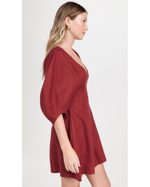 Faithfull the Brand Faithfu The Brand Raynara Mini Dre in Red | Lyst