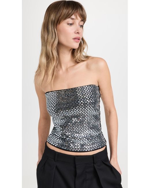 retroféte Valery Top in Black | Lyst