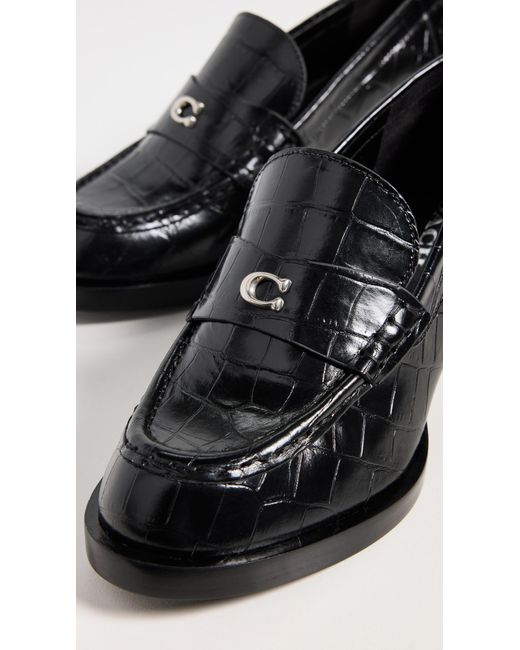 COACH Natalie Loafers in Black | Lyst