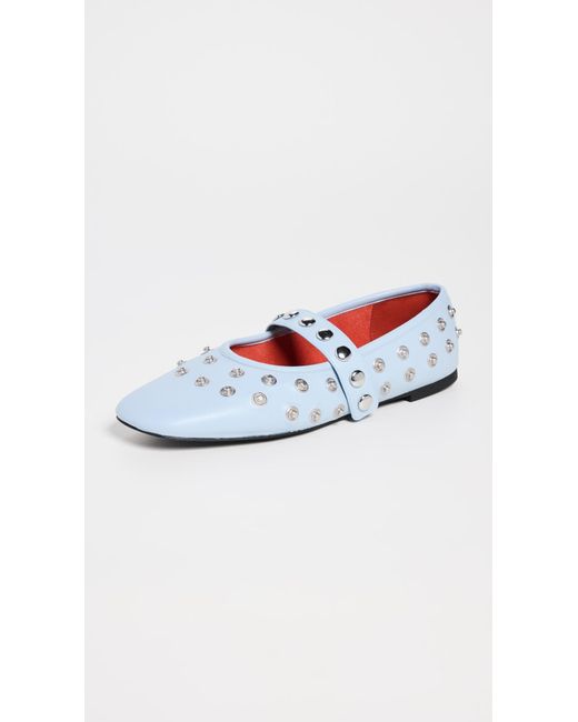 Stella McCartney Ryder Eco Alter Mat Flats in Blue | Lyst