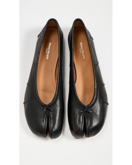 Maison Margiela Tabi Ballerina Flats in Black | Lyst