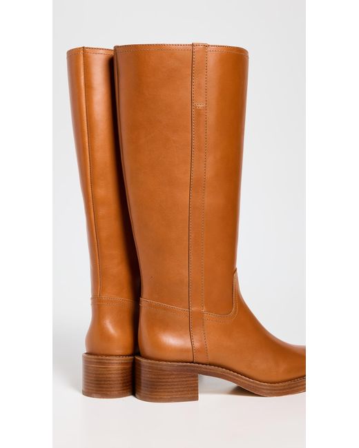 Reformation Frances Knee Boots in Brown | Lyst
