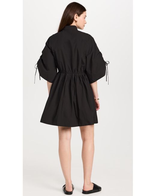 Hevron Hannah Mini Dress in Black | Lyst