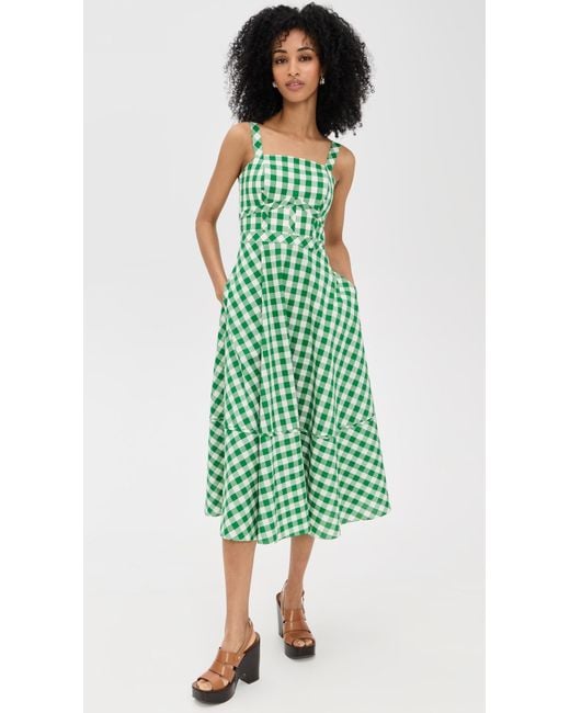 Shoshanna Kaydence Dress in Green | Lyst