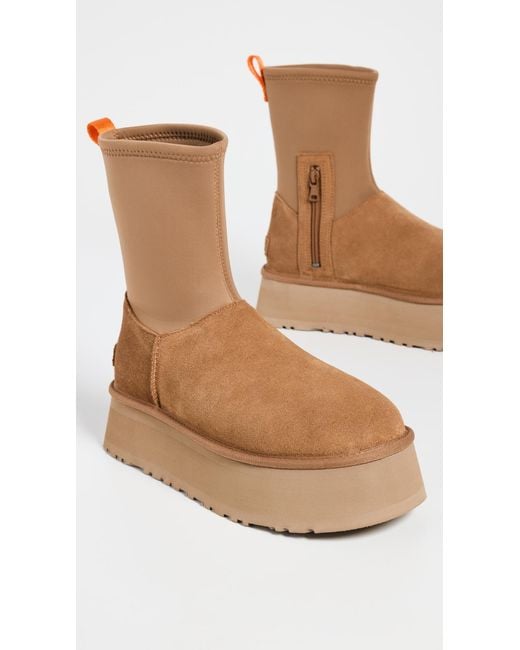 UGG Classic Dipper Boots in White | Lyst