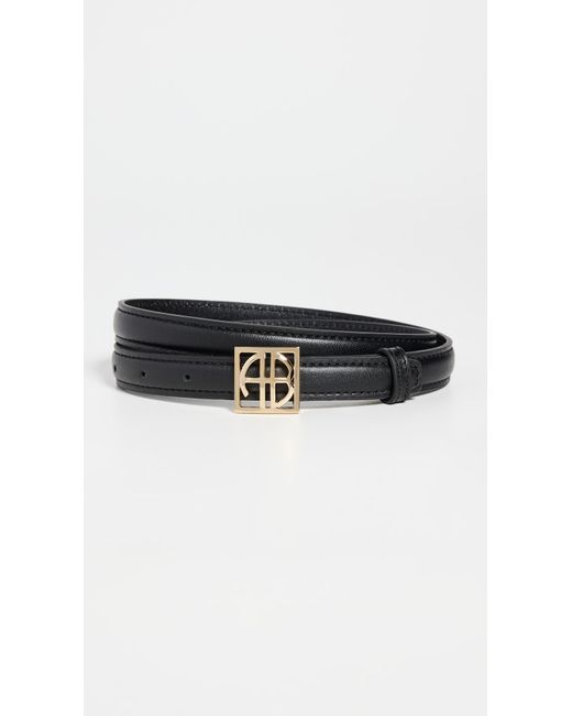 Anine Bing Monogram Belt in Black | Lyst