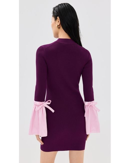 Jonathan Simkhai Ikhai Agathea Knit Cobo Ini Dre Acai Uti in Purple | Lyst