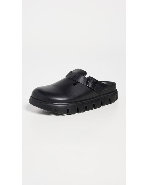 Birkenstock Boston Chunky Exquisite Clogs in Black | Lyst