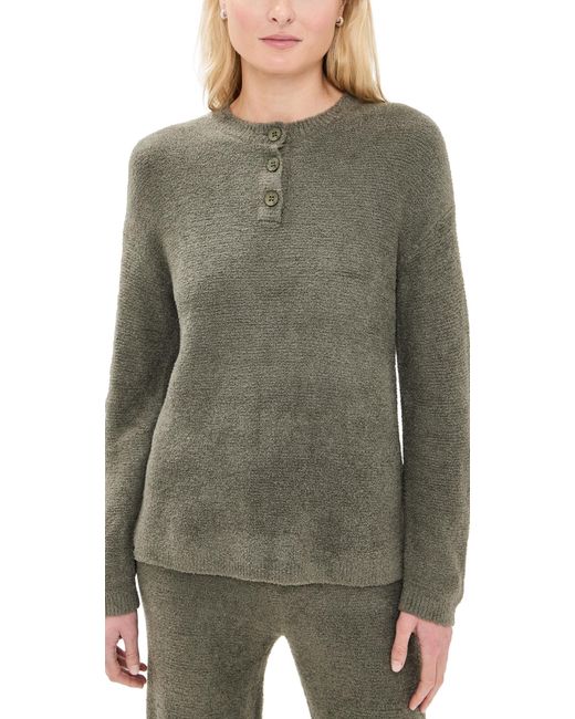 Barefoot Dreams Ccl Textured Pullover in Green | Lyst