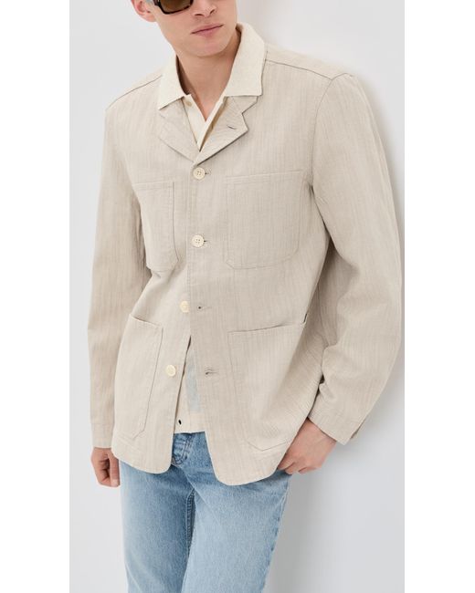 Alex Mill Arthur Work Jacket in Natural for Men | Lyst