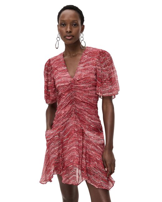 Isabel Marant Vivienne Dress in Red | Lyst