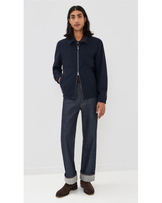 Theory Brody Jacket In Preciion Ponte Batic X in Blue for Men | Lyst