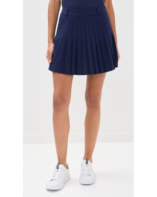 Ralph Lauren 4-Way Stretch Micro Pleated Skort in Blue | Lyst