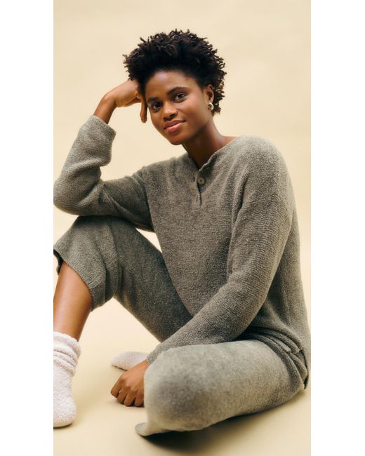 Barefoot Dreams Ccl Textured Pullover in Green | Lyst