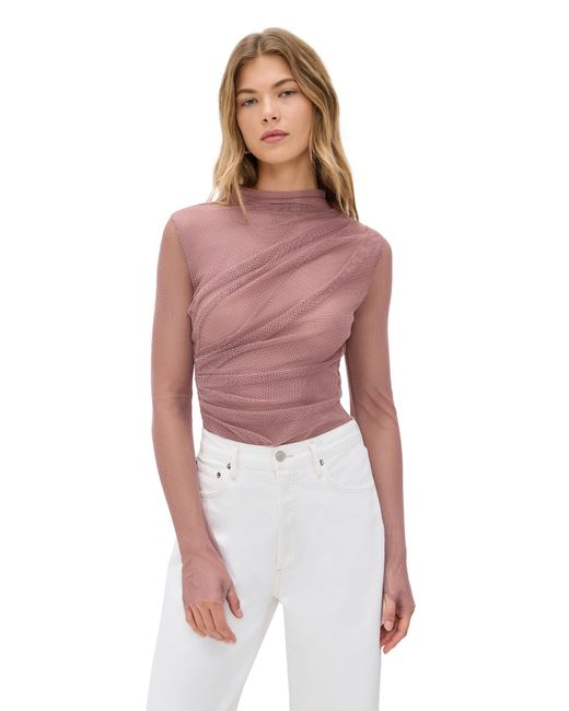 Free People On My Way Thong Bodysuit in Red | Lyst