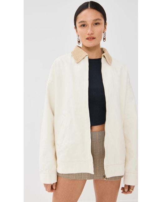 Lioness Workwear Barn Jacket in White | Lyst