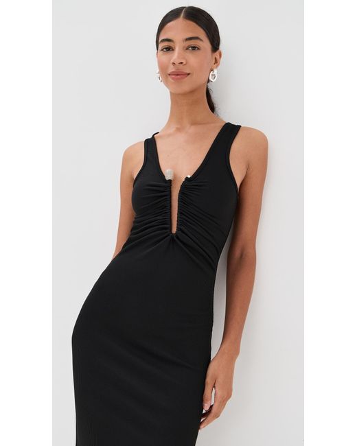 Christopher Esber Crystal Pin Tank Dress in Black | Lyst