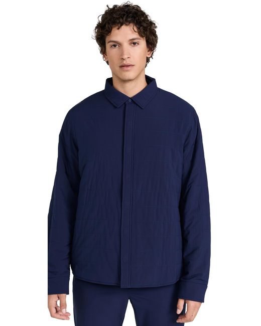 Ralph Lauren Rx Ong-eeve Tech Tretch Hirt Jacket X in Blue for Men | Lyst