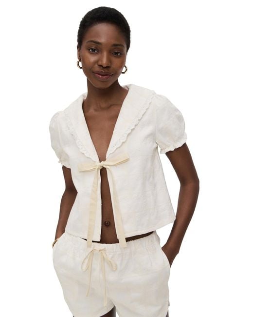 Bailey Rose Eyelet Top in Black | Lyst