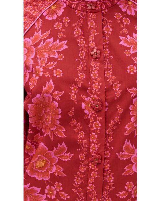 FARM Rio Mini Dress in Red | Lyst