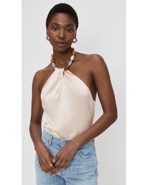 retroféte Milani Top in Blue | Lyst