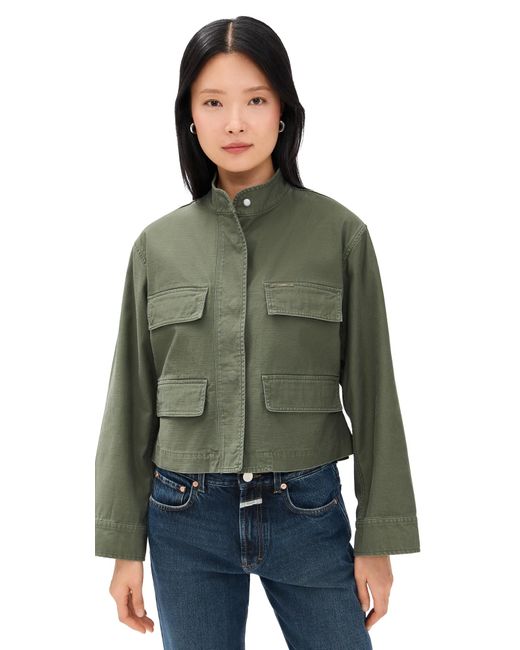 Closed Cropped Field Jacket in Green | Lyst