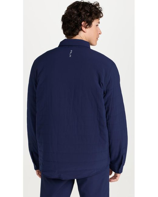 Ralph Lauren Rx Ong-eeve Tech Tretch Hirt Jacket X in Blue for Men | Lyst