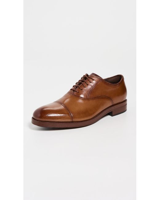 Cole Haan Ledley Grand Cap Toe Oxford in Brown for Men | Lyst