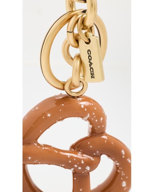 COACH Small Pretzel Bag Charm Keychain | Lyst