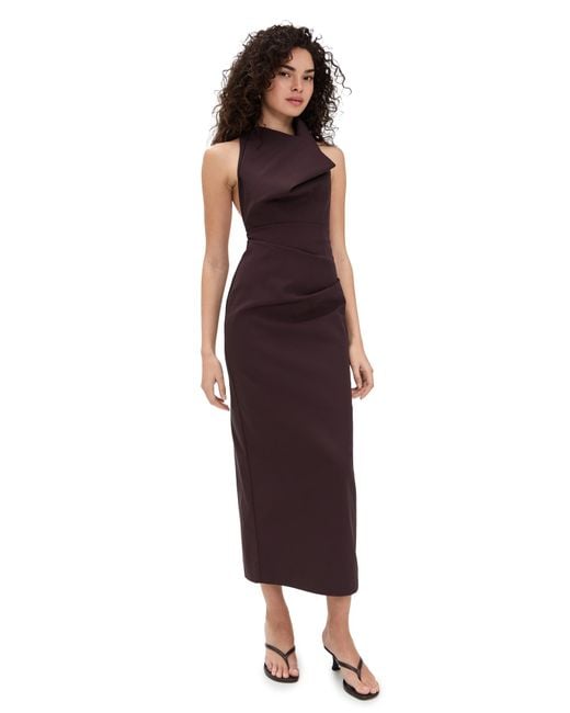 St. Agni Structural Tie Dress in Purple | Lyst