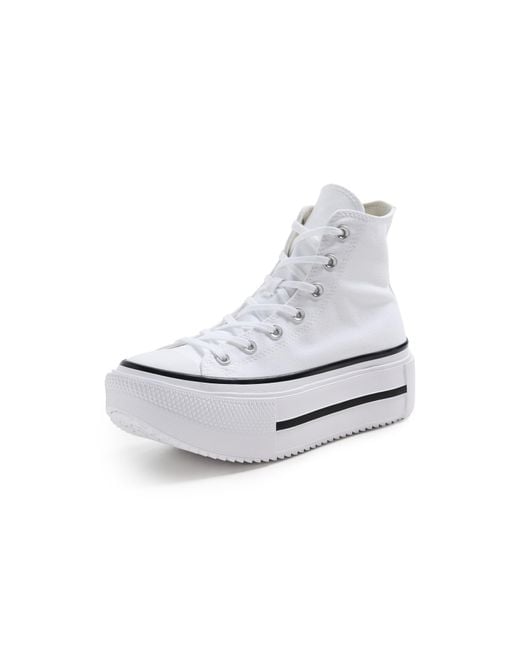 Converse Chuck Taylor All Star Lift Double Stack Sneakers in White | Lyst
