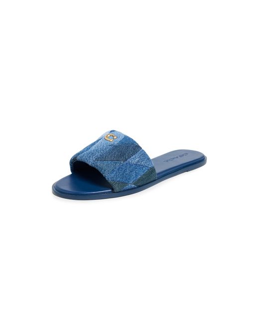 COACH Holly Sandals in Blue | Lyst