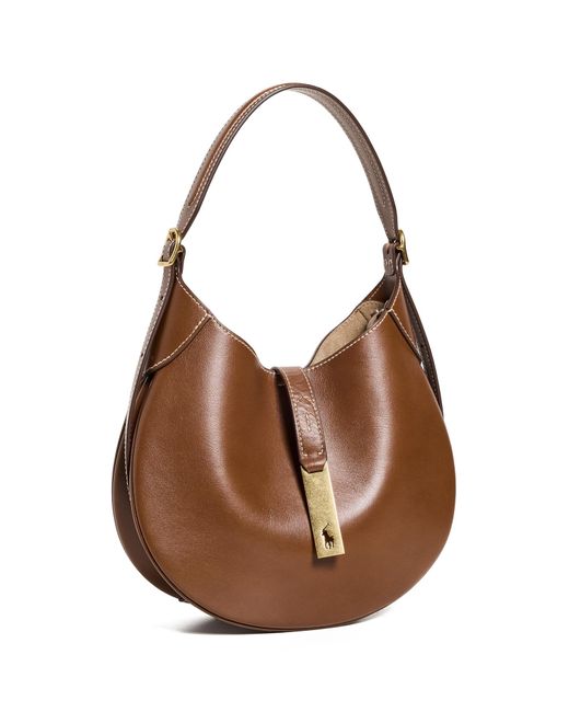Polo Ralph Lauren Small Shoulder Bag in Brown | Lyst