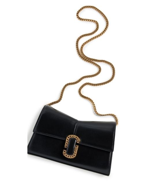 Marc Jacobs St. Marc Chain Wallet in Black | Lyst